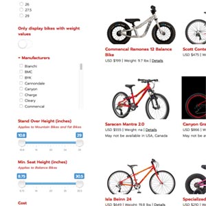 Kids bike database - Mountain Biking With Kids
