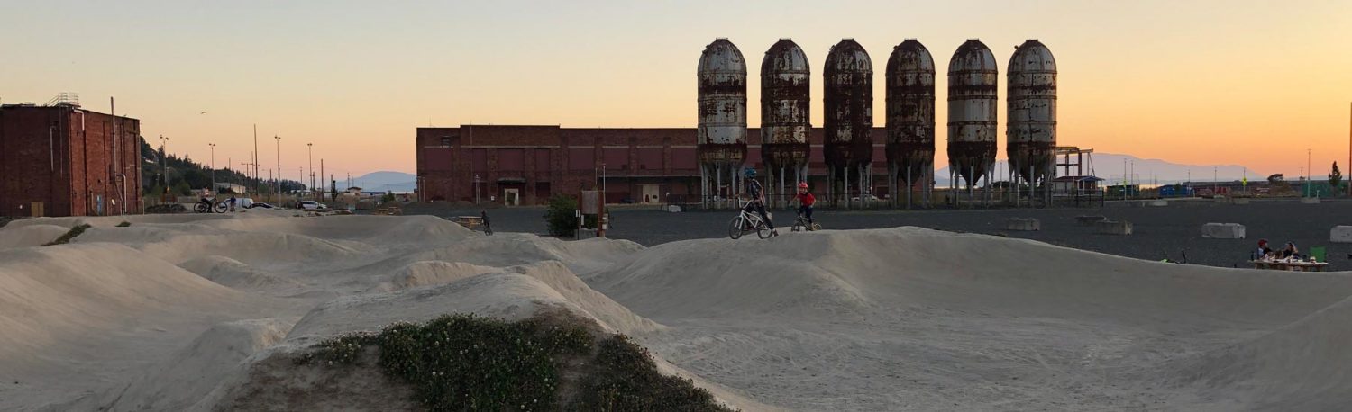 bellingham-waterfront-pump-track-background - Mountain Biking With Kids