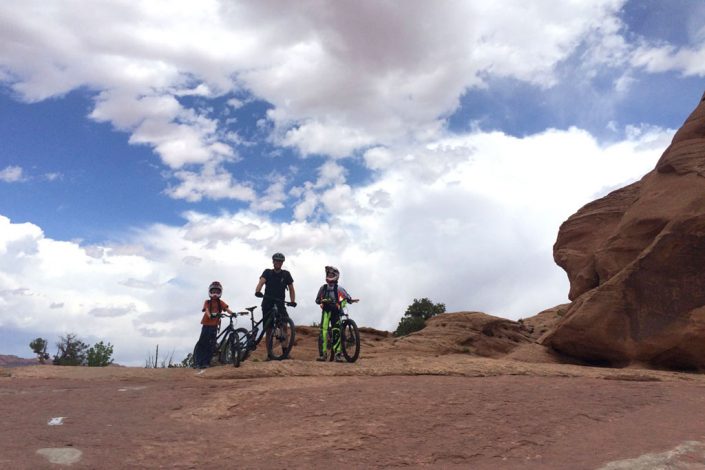 Mountain Biking The Slickrock Trail With Kids in Moab Utah